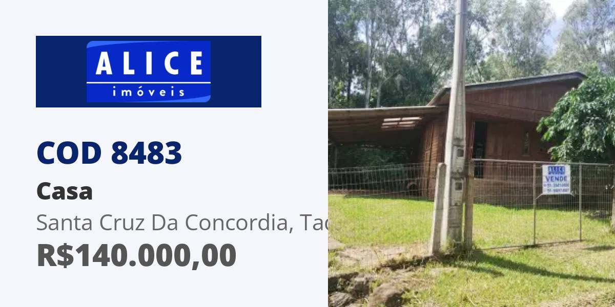 Duas casas em Santa Cruz da Concórdia - Santa Cruz Da Concordia ...
